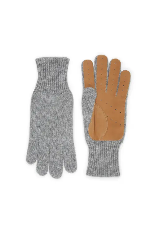 Brunello Cucinelli Cashmere Gloves - Light Grey