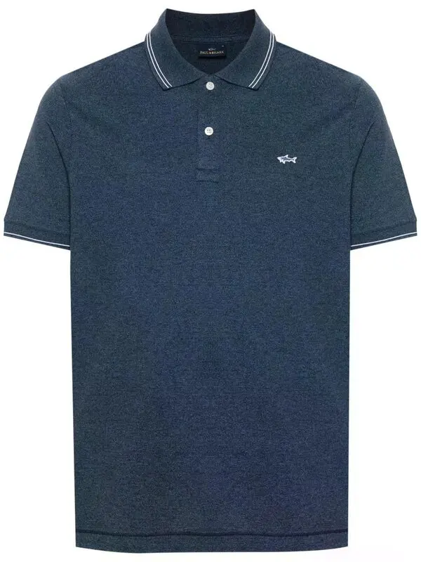 Paul & Shark Logo-patch Cotton Polo Shirt