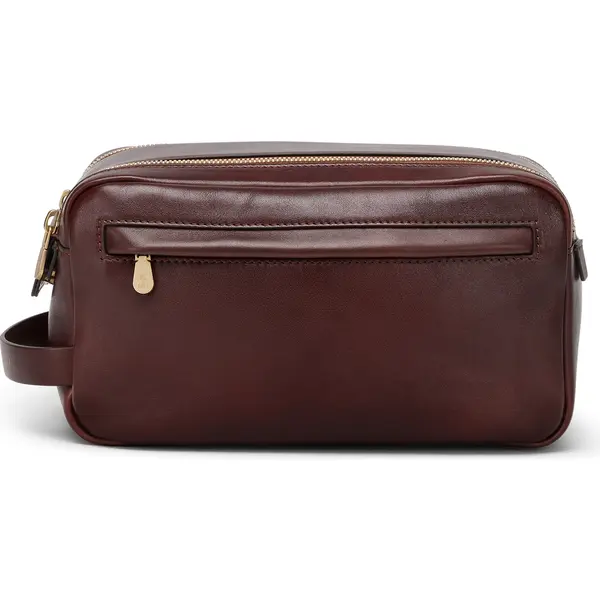 Brunello Cucinelli Beauty Case With Double Zipper - Burgundy