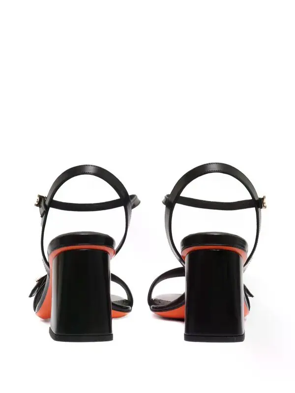 Santoni Buckle-detail Block-heel Sandals