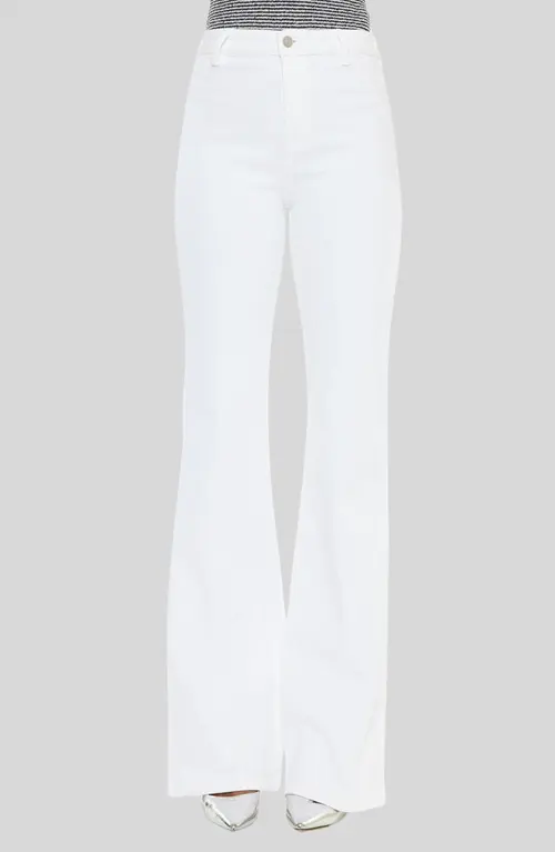KANCAN Ultra High Rise Wide Flare Jeans - White