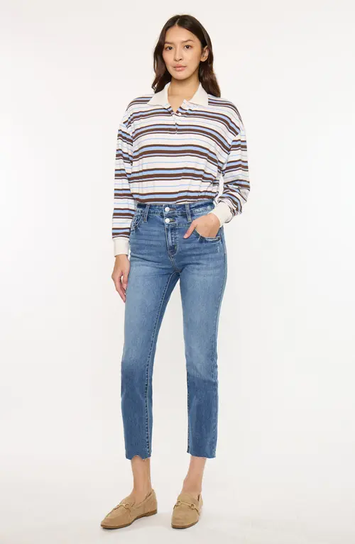 KANCAN Kathleen Essentials High Rise Slim Straight Jeans