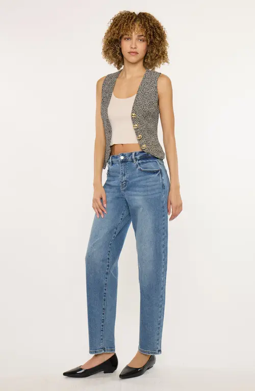 KANCAN Grace Essentials High Rise Slim Barrel Jeans