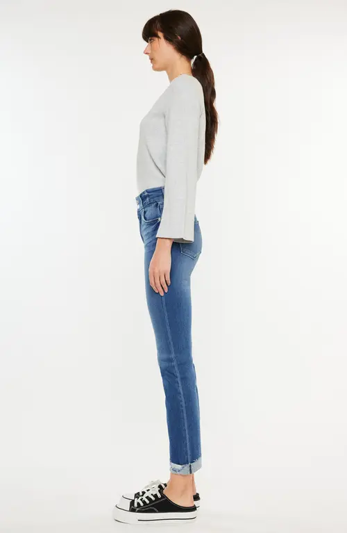 KANCAN Esme Essentials High Rise Slim Straight Leg Jeans