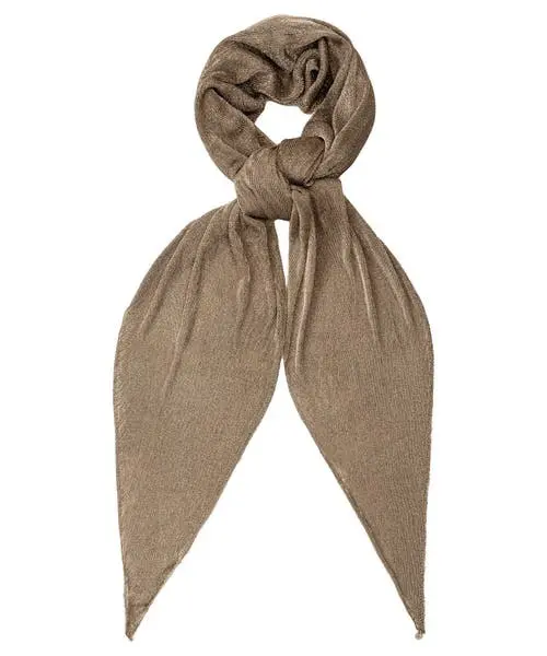 Ralph Lauren Knitted Diamond Scarf - Platino Metallic