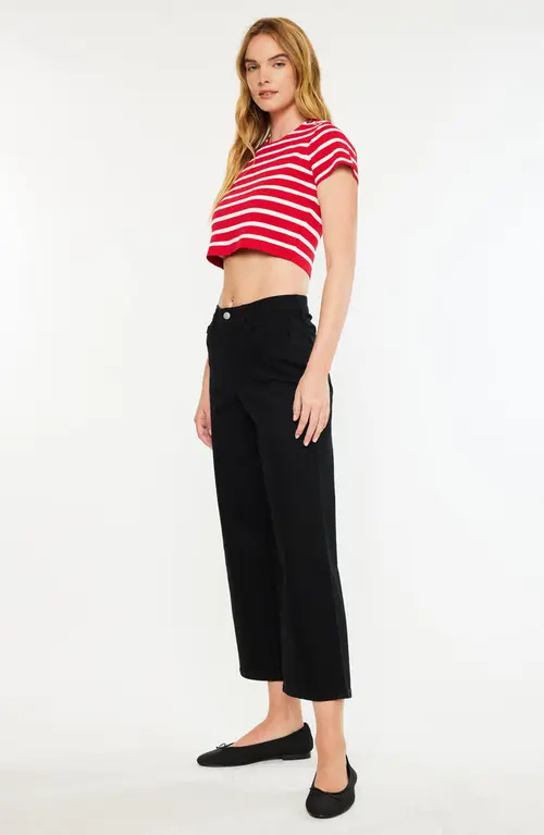 KANCAN Shea High Rise Cropped Wide Leg Jeans