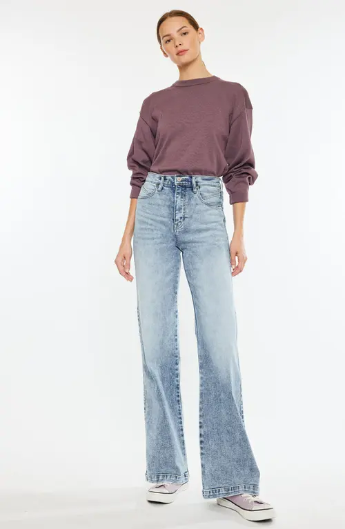 KANCAN Roxana Ultra High Rise 90's Flare Jeans - Medium Wash