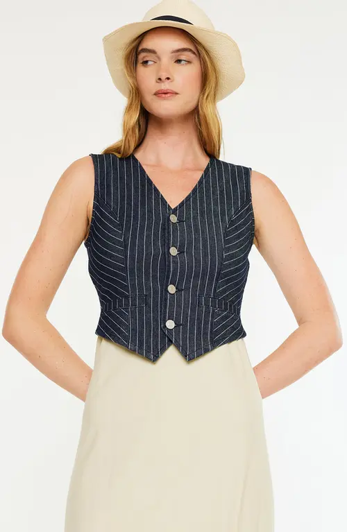 KANCAN Shelley Stripe Tailored Vest