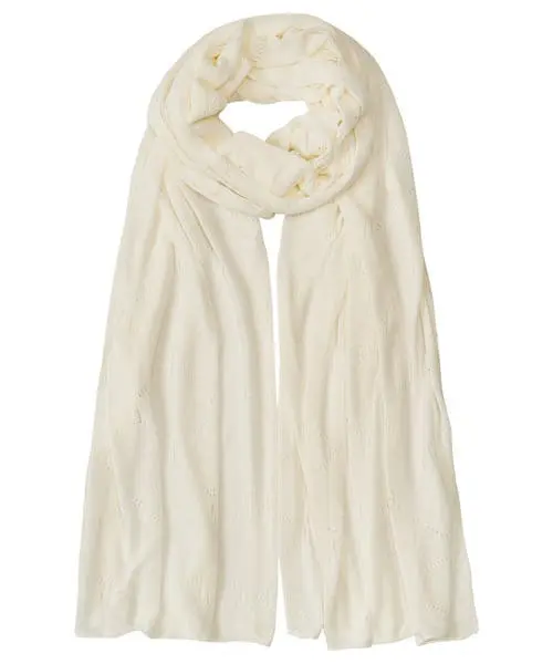 Ralph Lauren Pointelle Logo Wrap - Cream