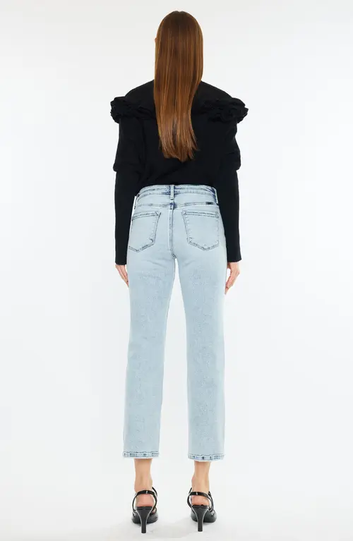 KANCAN Mid-rise Crop Straight Jeans