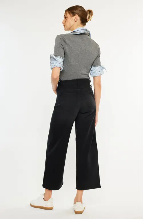 KANCAN Victoria Ultra High Rise Cropped Wide Leg Jeans