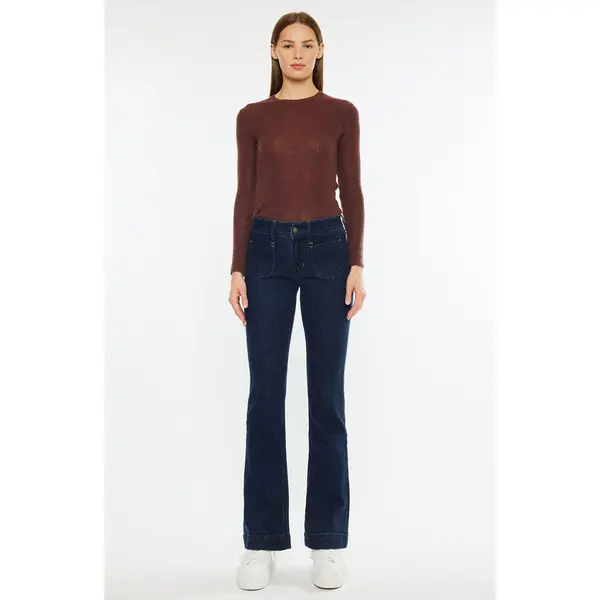 KANCAN Mid-rise Bootcut Jeans
