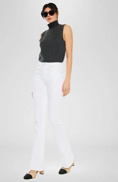 KANCAN High-rise Bootcut Jeans - White
