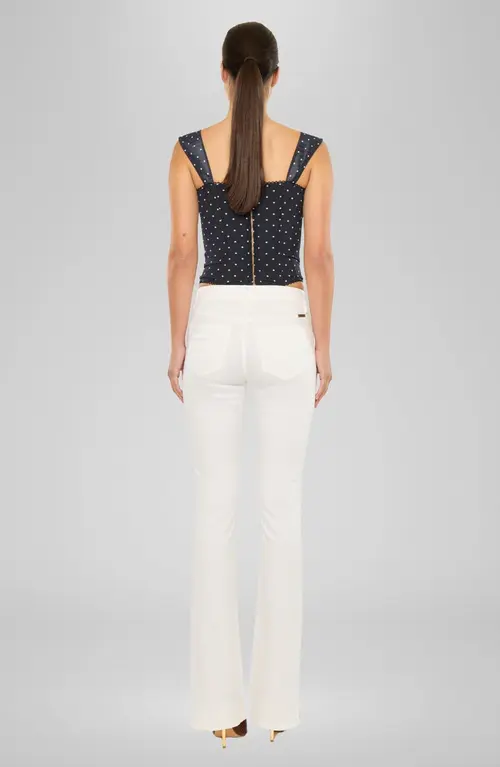 KANCAN High Rise Bootcut Jeans - White