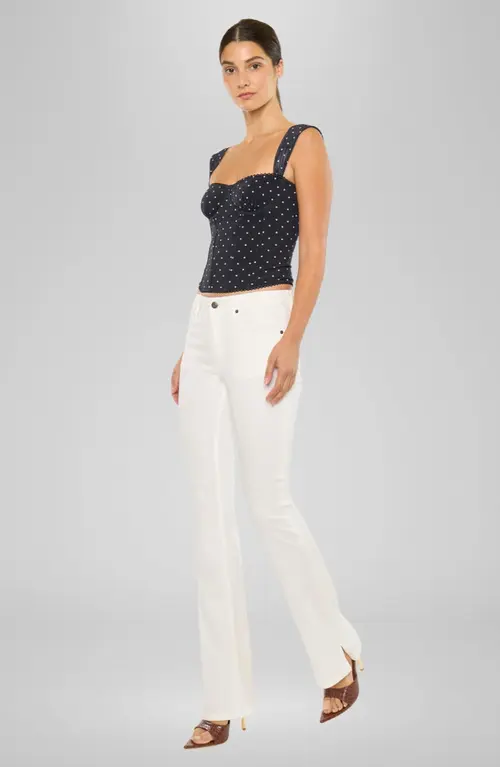 KANCAN High Rise Bootcut Jeans - White