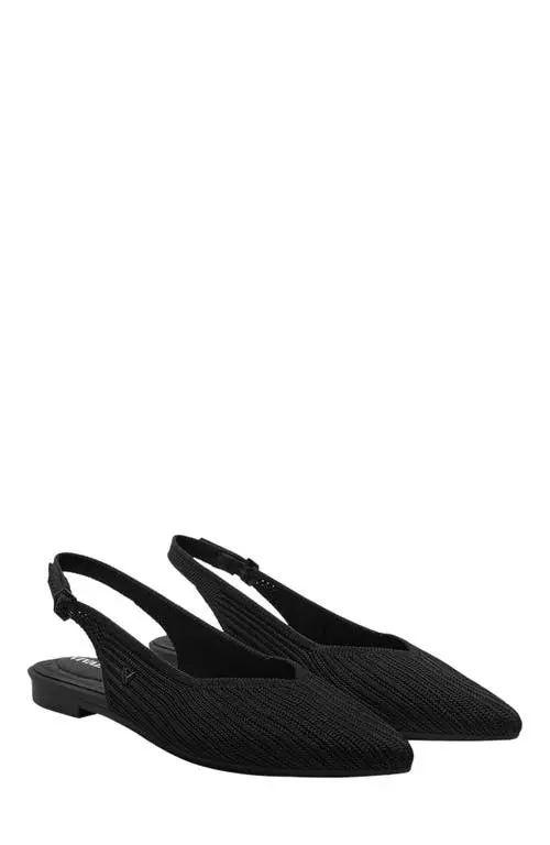 Vivaia Pointed-toe Slingback Sandals - Black