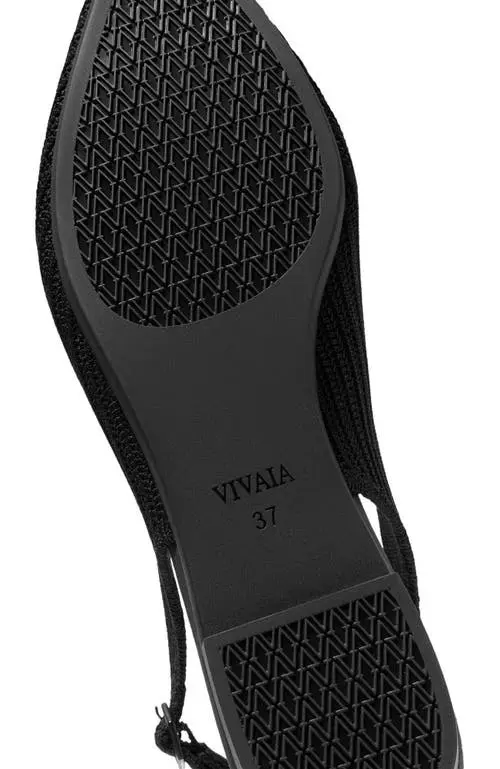 Vivaia Pointed-toe Slingback Sandals - Black