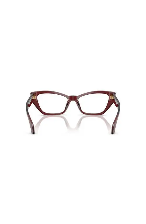 Versace Cat Eye Optical Glasses - Red