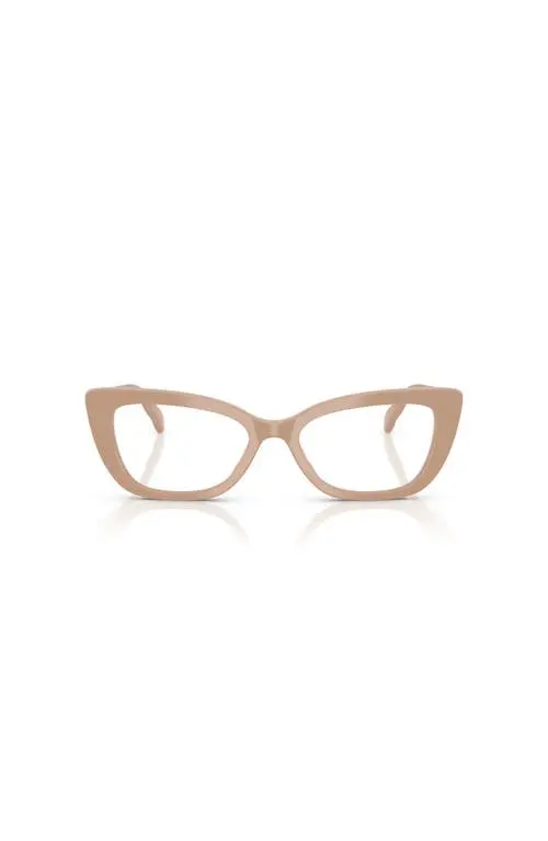 Tory Burch 52mm Cat Eye Optical Glasses - Brown