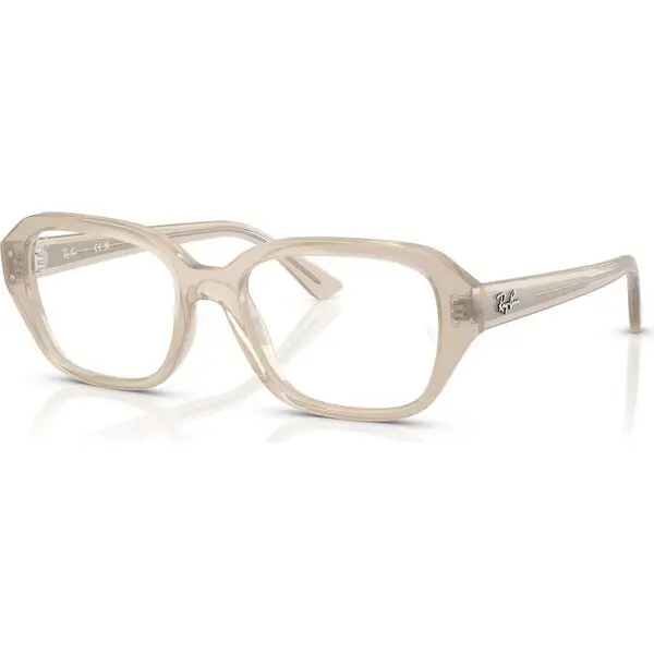 Ray-ban 51mm Square Full Rim Eyeglasses - White