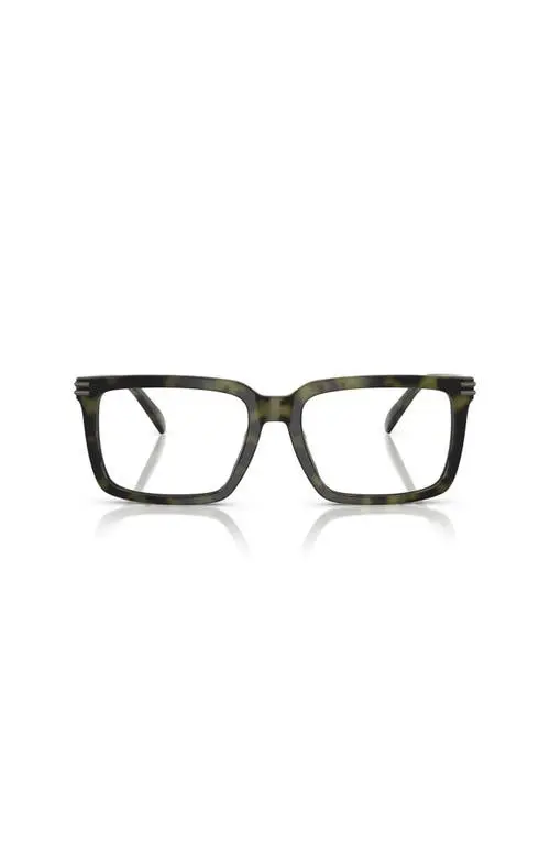 Michael Kors 55mm Square Full Rim Eyeglasses - Green