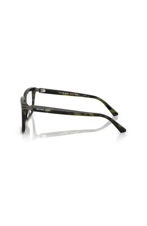 Michael Kors 55mm Square Full Rim Eyeglasses - Green