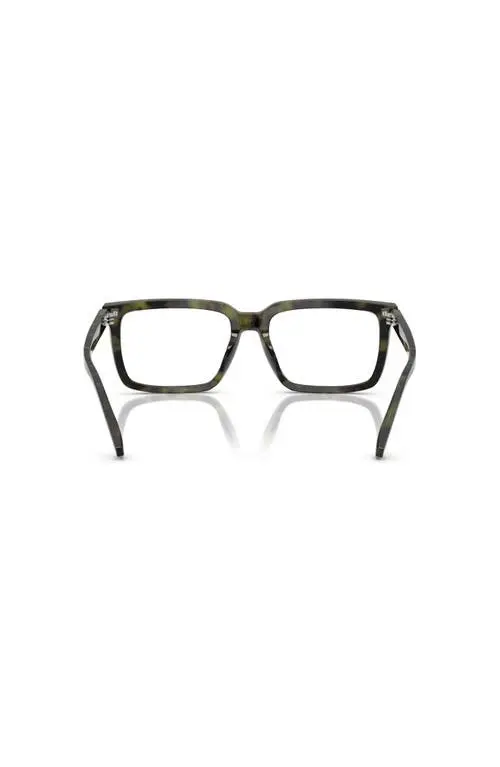 Michael Kors 55mm Square Full Rim Eyeglasses - Green