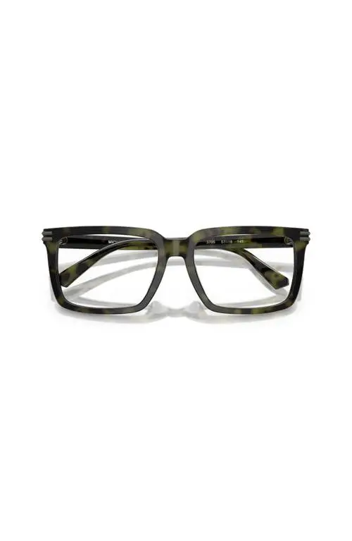 Michael Kors 55mm Square Full Rim Eyeglasses - Green