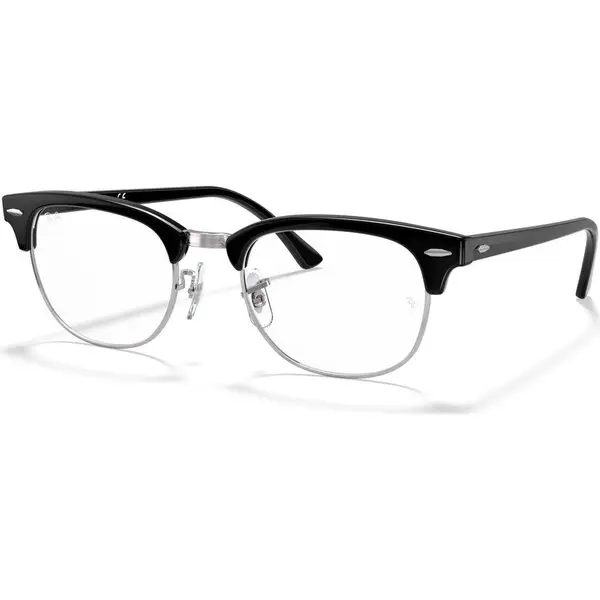 Ray-ban 51mm Square Optical Glasses - Black