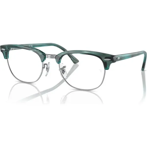 Ray-ban 51mm Square Optical Glasses - Teal