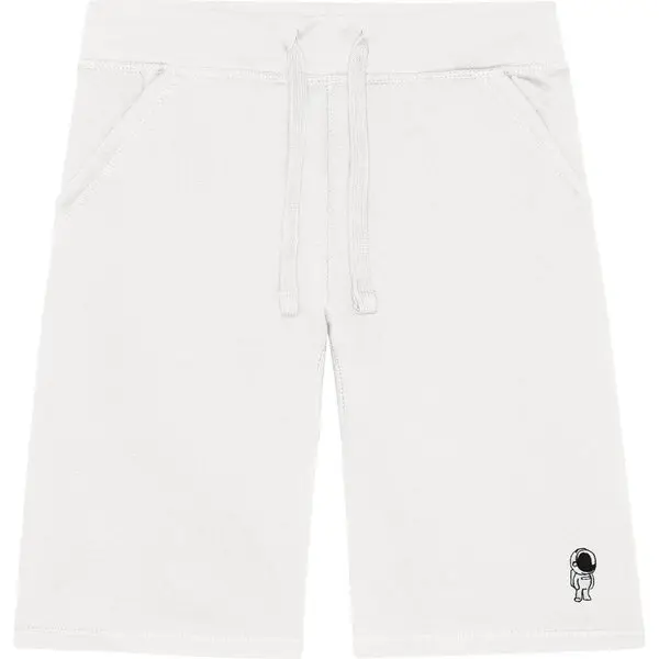 DALIX Astronaut Midweight Fleece Shorts - White