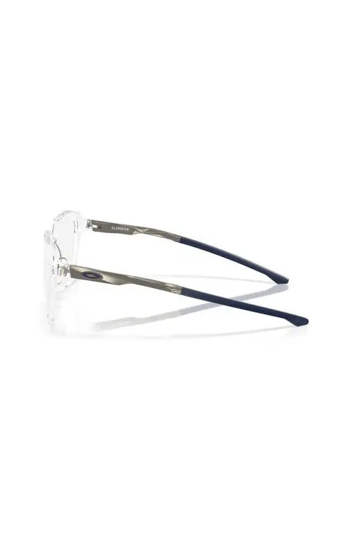 Oakley 57mm Square Full Rim Eyeglasses - Transparent