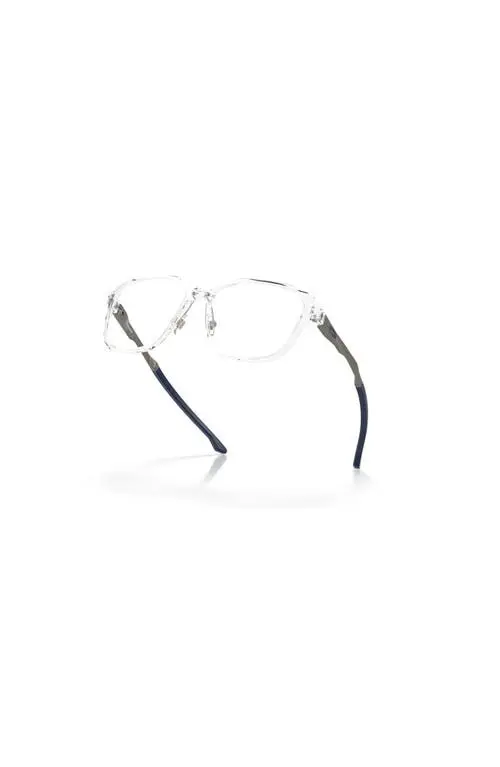 Oakley 57mm Square Full Rim Eyeglasses - Transparent