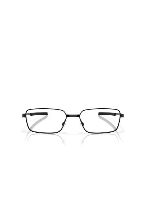 Oakley 57mm Rectangle Full Rim Eyeglasses - Black