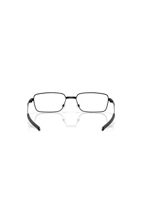Oakley 57mm Rectangle Full Rim Eyeglasses - Black