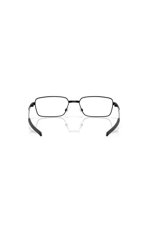 Oakley 57mm Rectangle Optical Glasses - Black