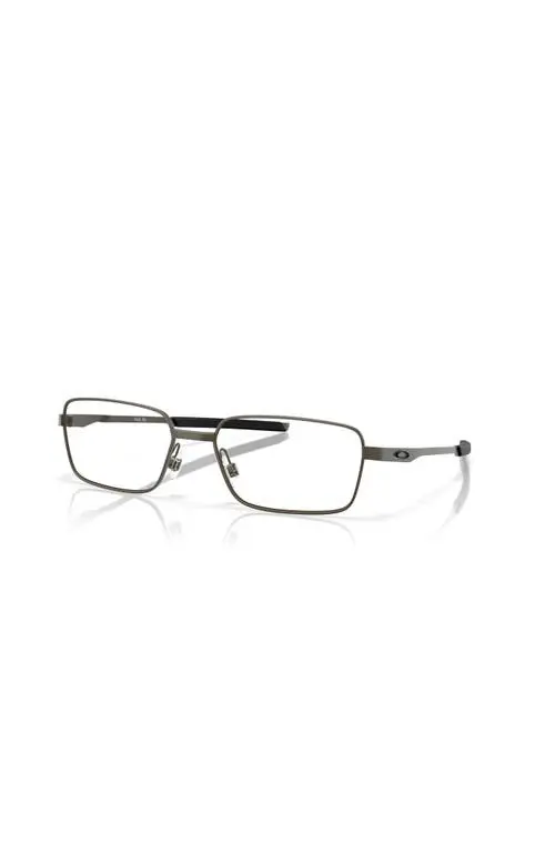 Oakley 57mm Rectangle Full Rim Eyeglasses - Grey
