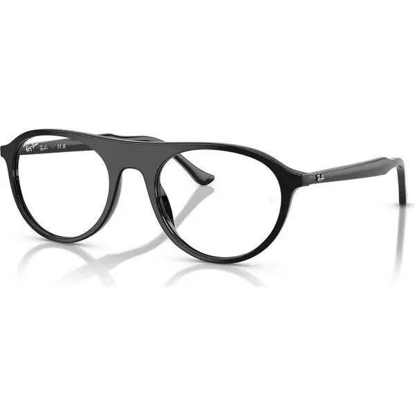 Ray-ban 53mm Square Full Rim Eyeglasses - Black