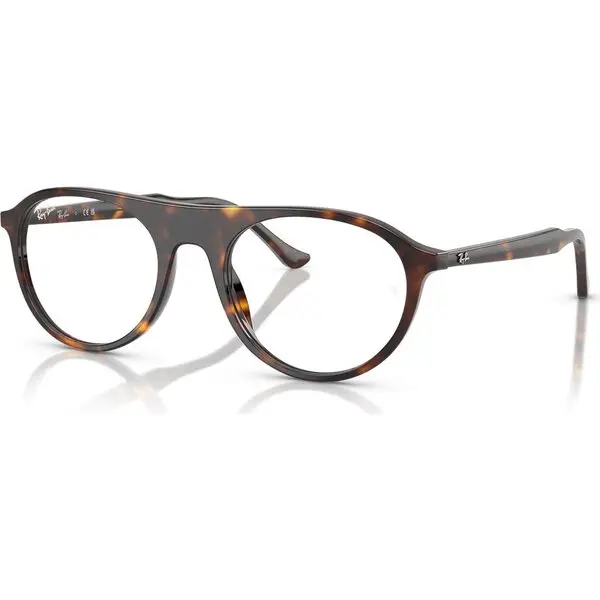 Ray-ban 53mm Square Full Rim Eyeglasses - Tortoise
