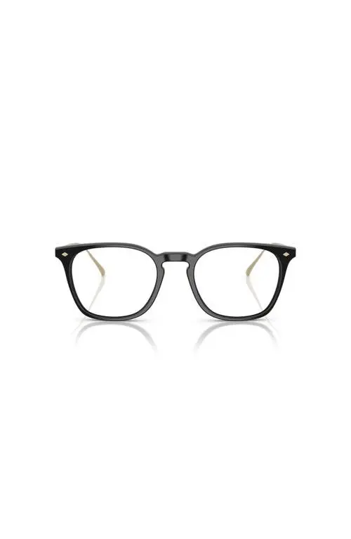 Giorgio Armani 49mm Rectangle Eyeglasses - Black