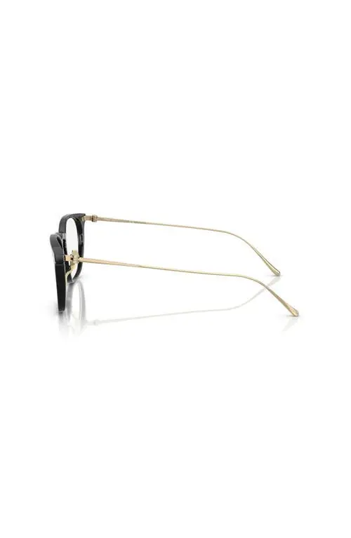 Giorgio Armani Pillow Shape Acetate Eyeglasses - Black