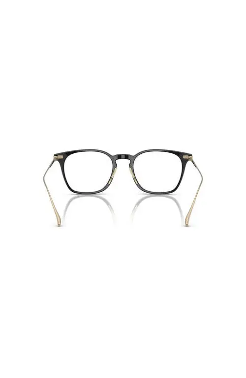 Giorgio Armani Pillow Shape Acetate Eyeglasses - Black