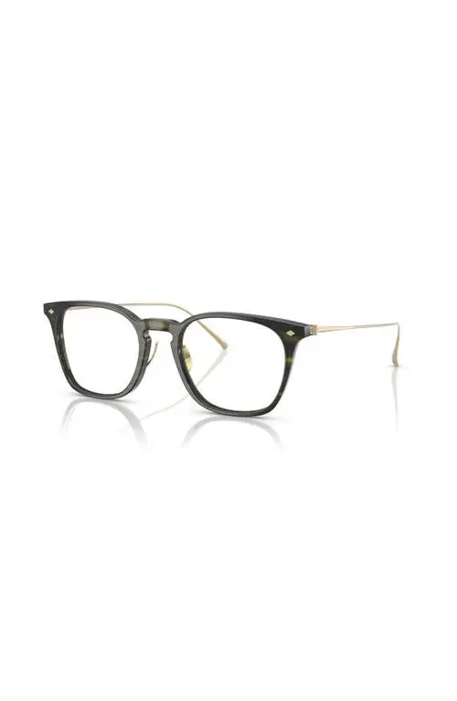 Giorgio Armani 49mm Rectangle Eyeglasses - Green