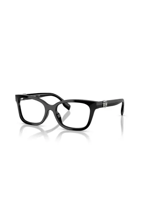 Tory Burch 49mm Square Eyeglasses - Black