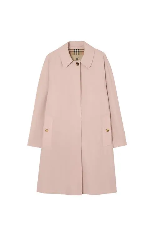 Burberry Mid-length Camden Heritage Car Coat - Pale Sugar Pink