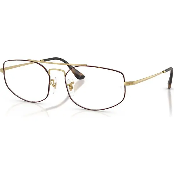 Ray-ban 56mm Irregular Eyeglasses - Tortoise Light