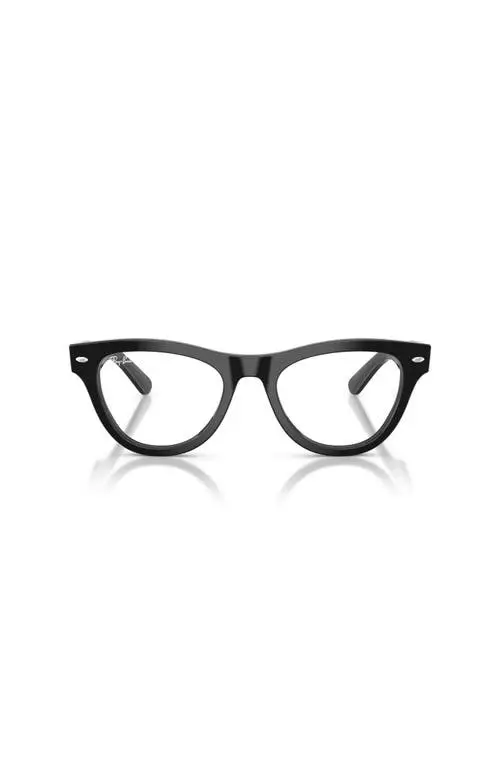 Ray-ban 50mm Cat Eye Optical Glasses - Black