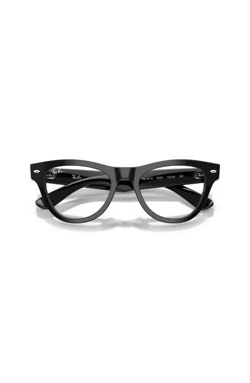 Ray-ban 50mm Cat Eye Optical Glasses - Black