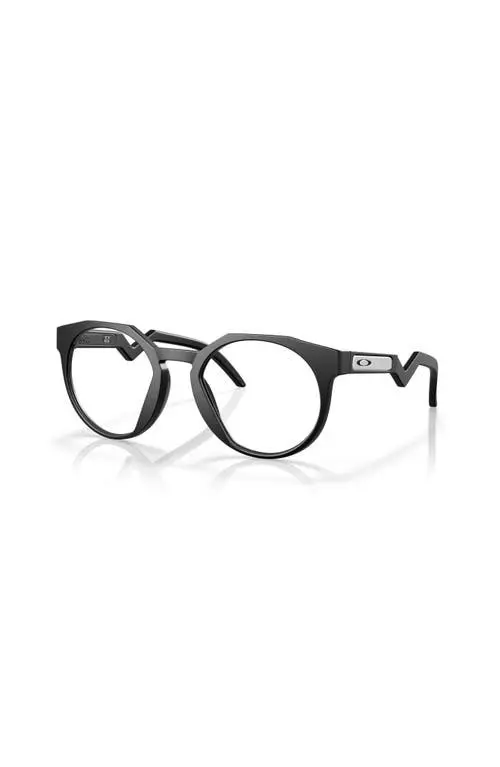 Oakley 50mm Round Eyeglasses - Solid Black