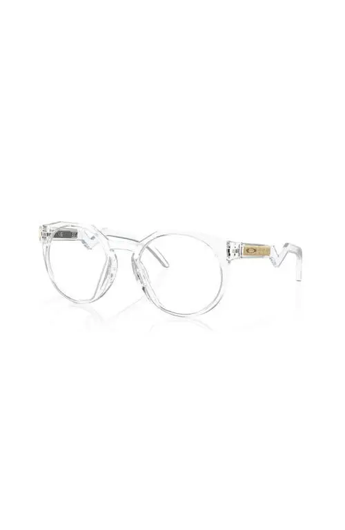 Oakley 50mm Round Eyeglasses - Transparent White